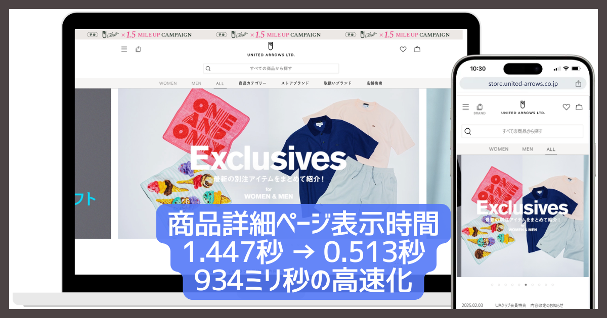 ユナイテッドアローズが実証、商品ページの表示速度が約1秒改善 ｜Speed Kit導入事例｜MarTechLab（マーテックラボ）