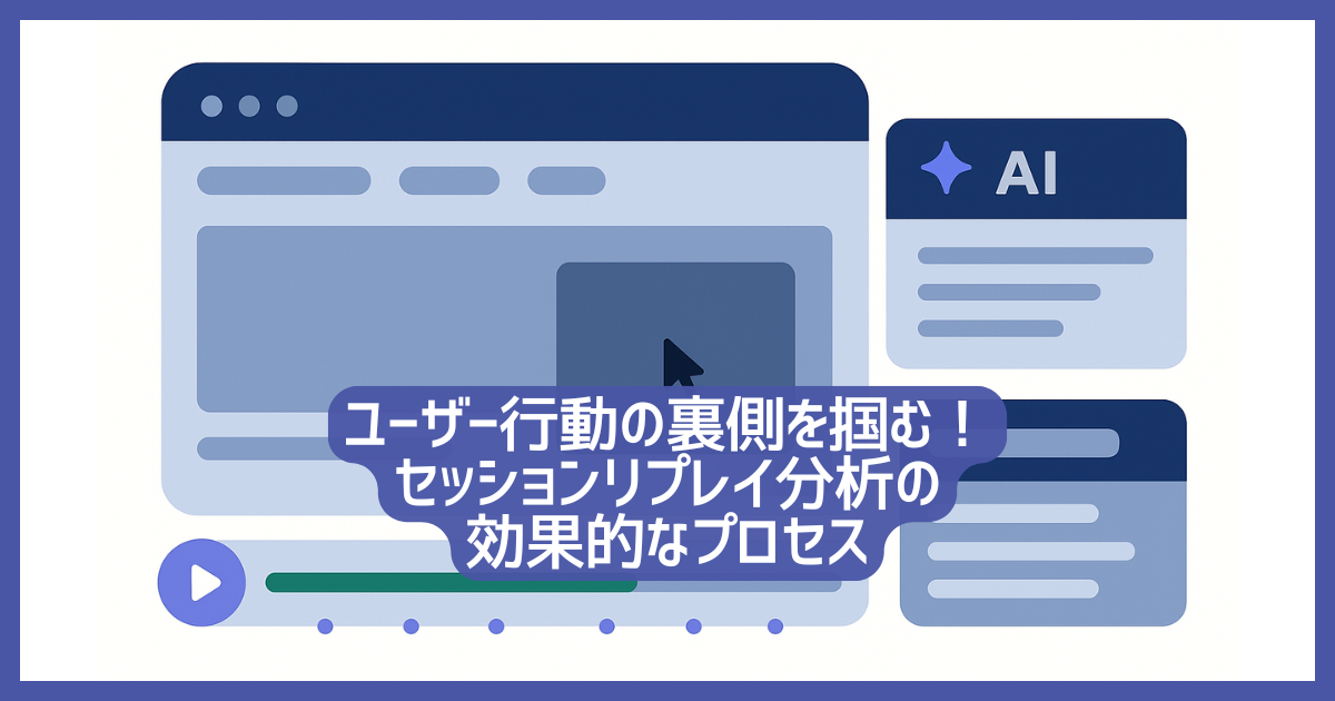 ユーザー行動の裏側を掴む！AIで進化したセッションリプレイ分析の実践プロセス｜MarTechLab（マーテックラボ）